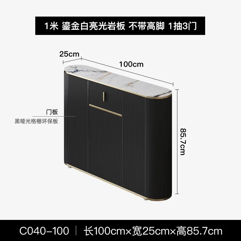 Ultra-thin dining side cabinet, light luxury style small apartment, en ...